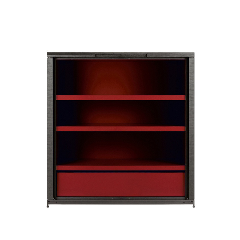 Maxalto MIDA Kommode, innen rot, 120 x 126 cm